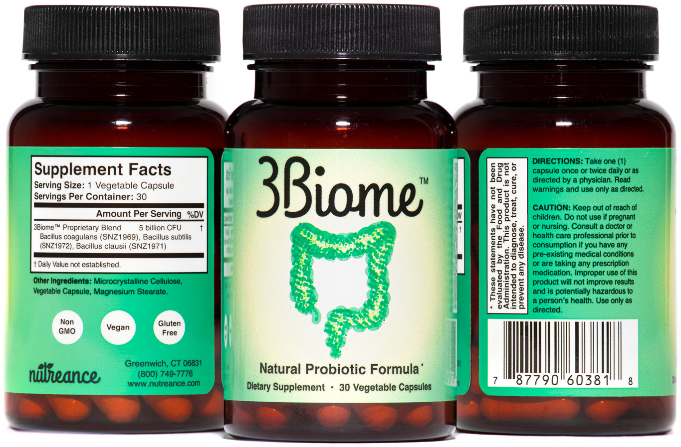 3Biome: Natural Probiotic Formula | Nutreance